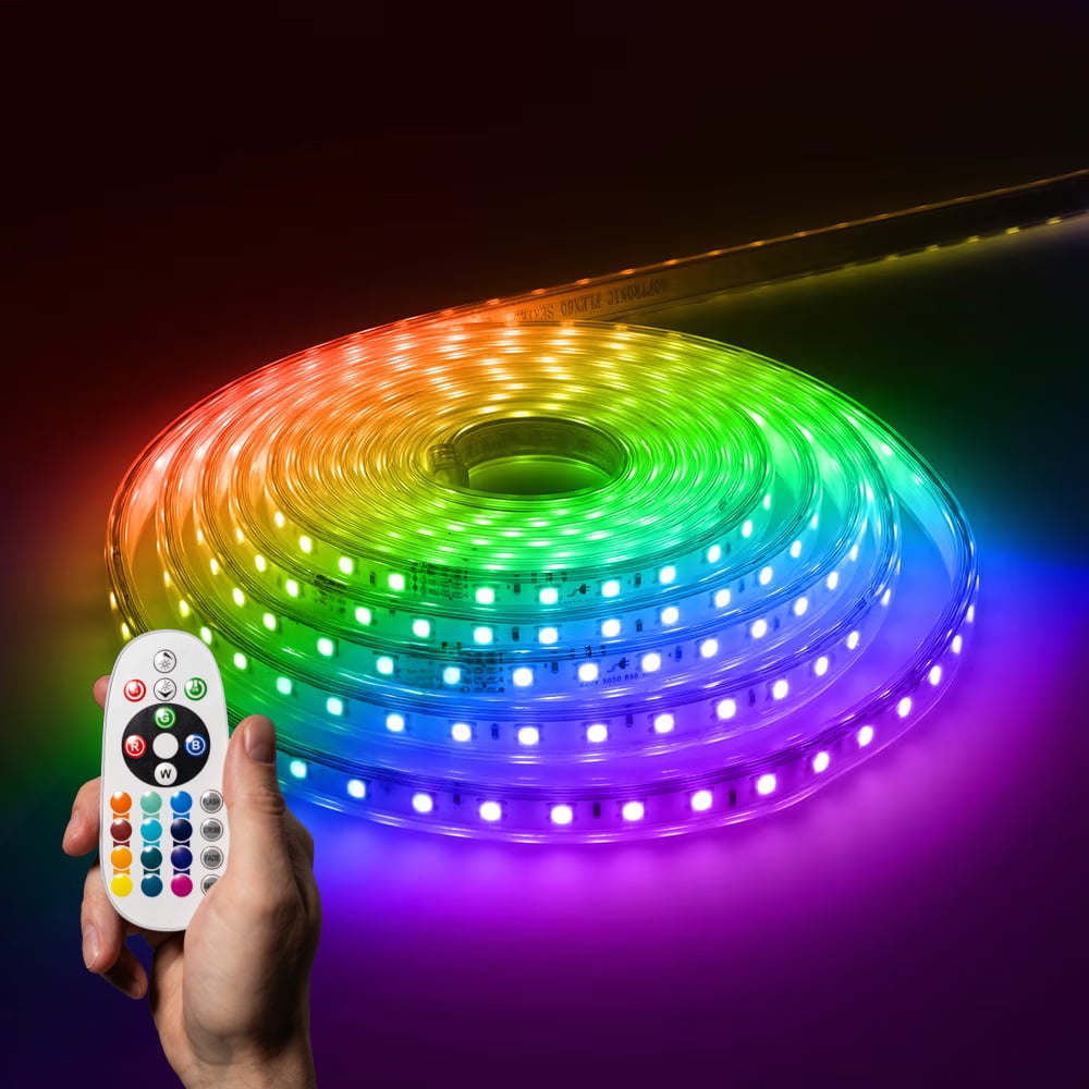 Flex60 RGB Dimbare LED Strip 10m - IP65 - 60 LEDs/m 80W 2600lm - 20.000 ...