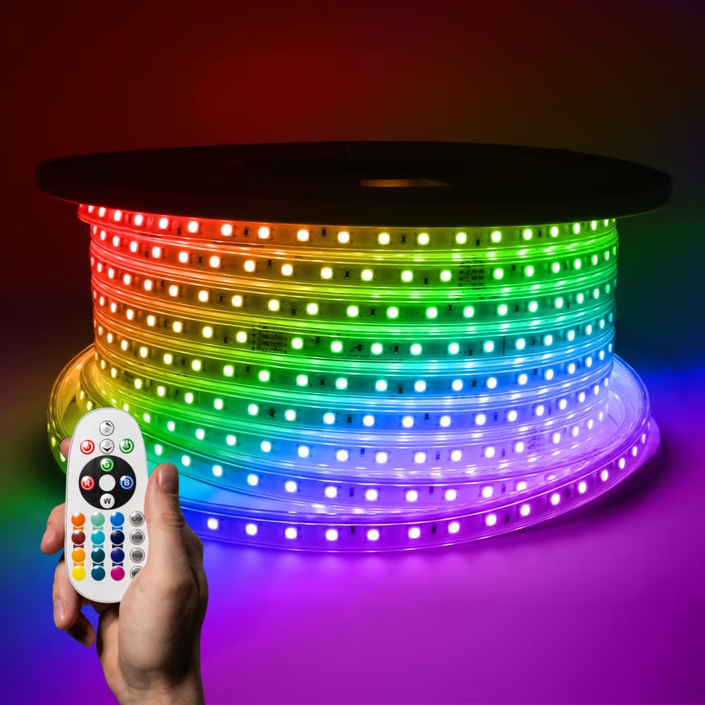 Flex60 RGB dimbare LED strip 25m - IP65 - 60 LEDs/m 200W 6500lm - 20. ...