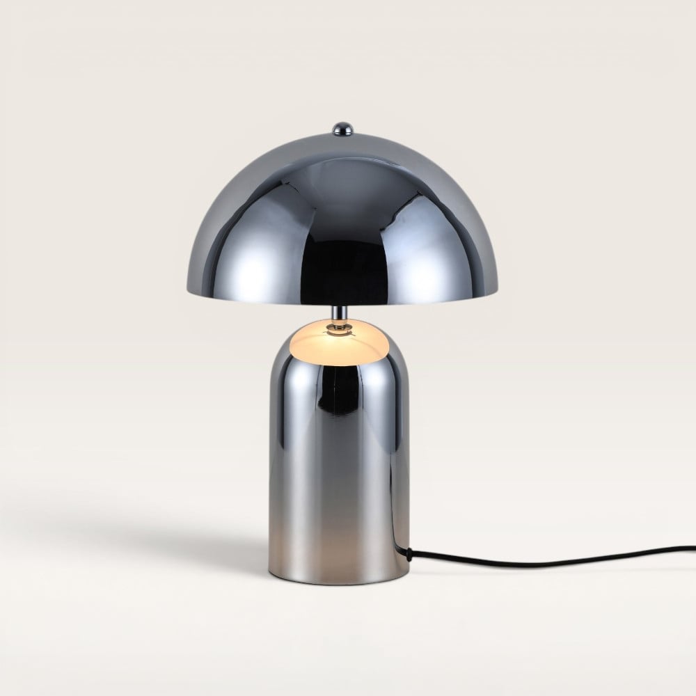 Asteri - Mushroom lamp 40 cm - Table lamp - Retro style - Chrome metal ...